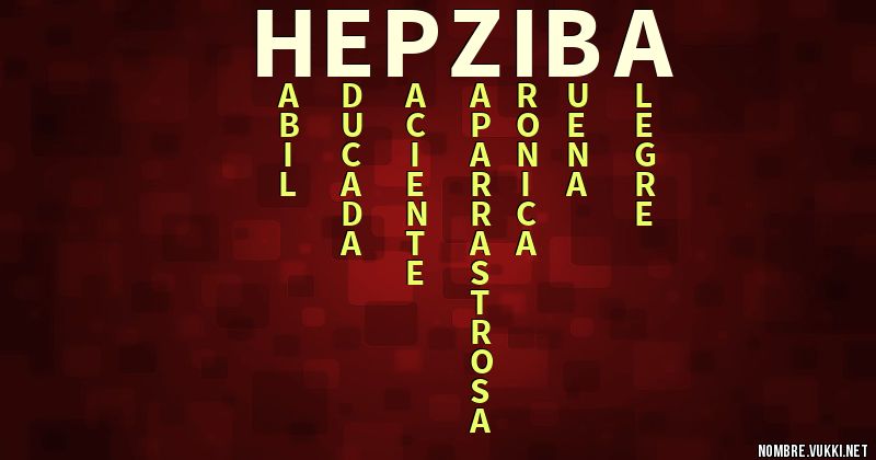 Qué significa hepziba