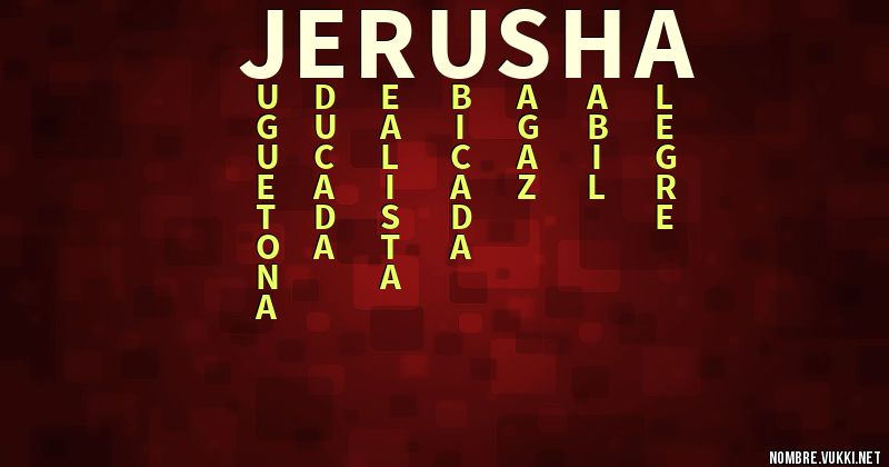 Qué significa jerusha