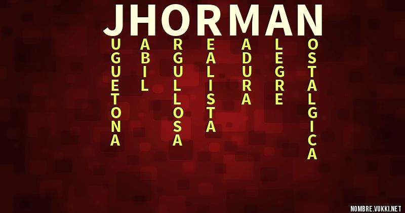 Qué significa jhorman