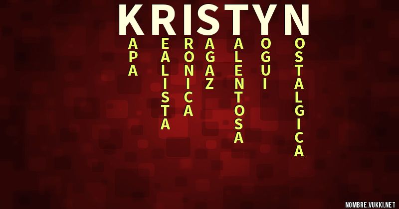 Qué significa kristyn