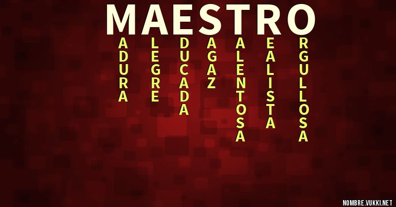 Maestro Meaning