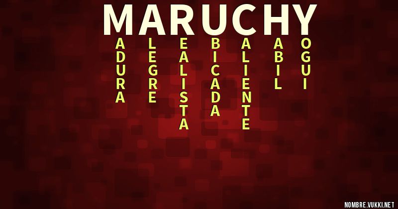 Qué significa maruchy