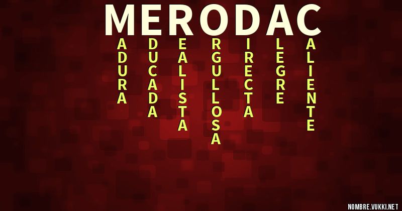 Qué significa merodac
