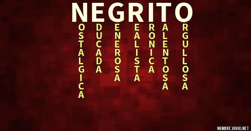 Qué significa negrito