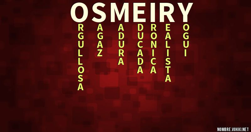 Qué significa osmeiry