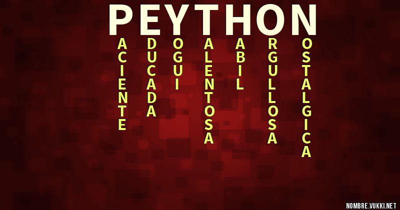 Qué Significa Peython 4855