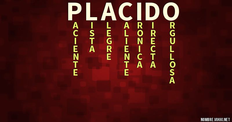 Qué significa plácido