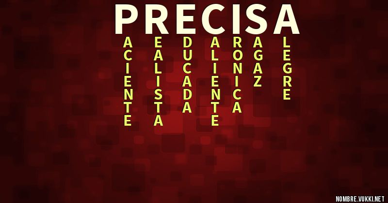 Qué significa precisa