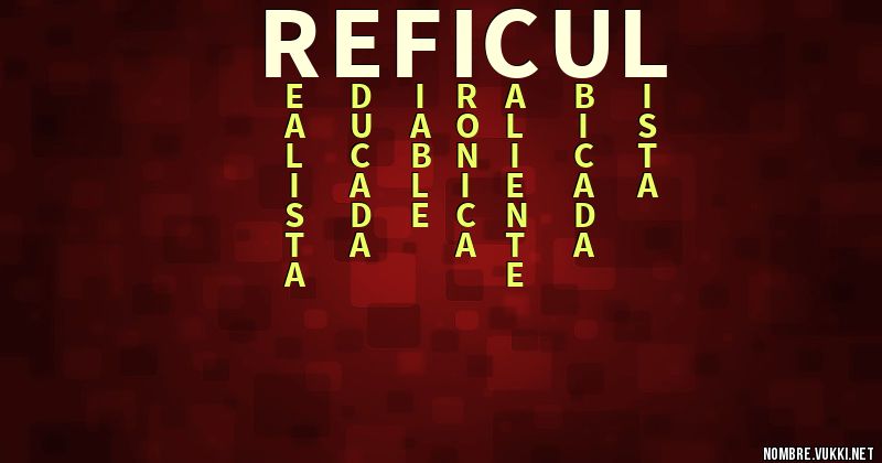 Qué significa reficul