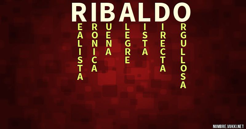 Qué significa ribaldo