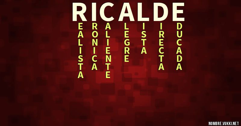 Qué significa ricalde