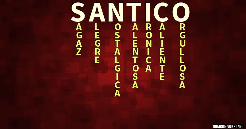 Qué significa santico