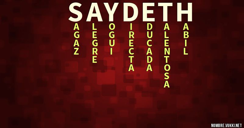 Qué significa saydeth