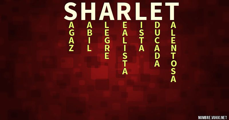 Qué significa sharlet