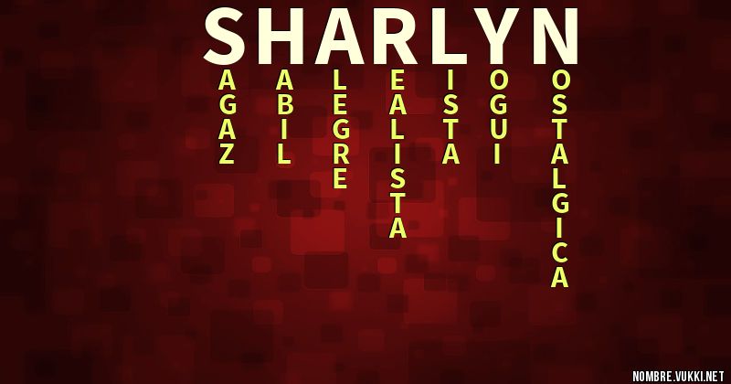 Qué significa sharlyn