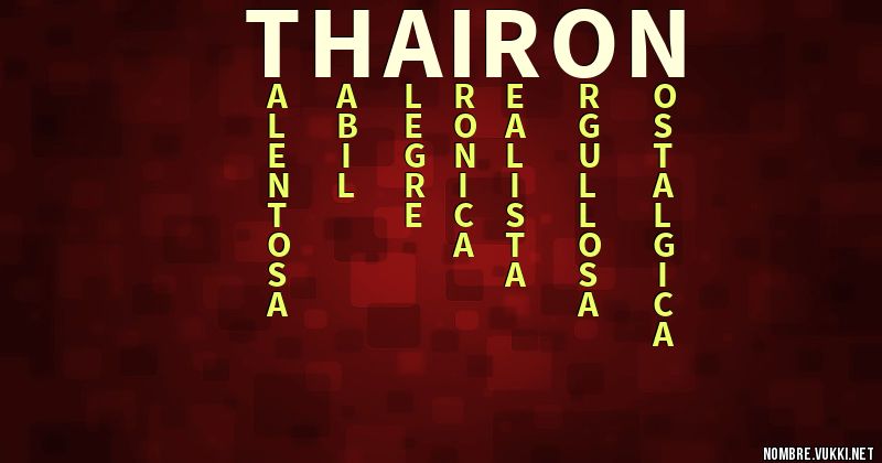 Qué significa thairon