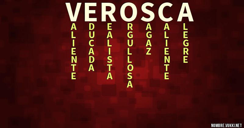 Qué significa verosca