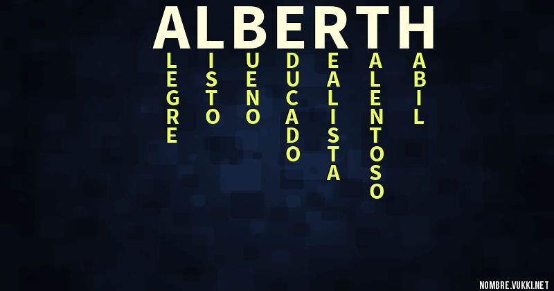 Qué significa alberth