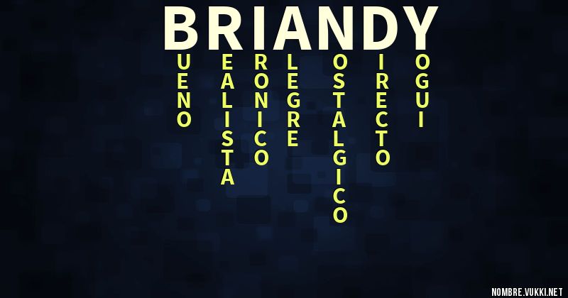 Qué significa briandy