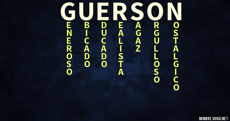 Qué significa guerson
