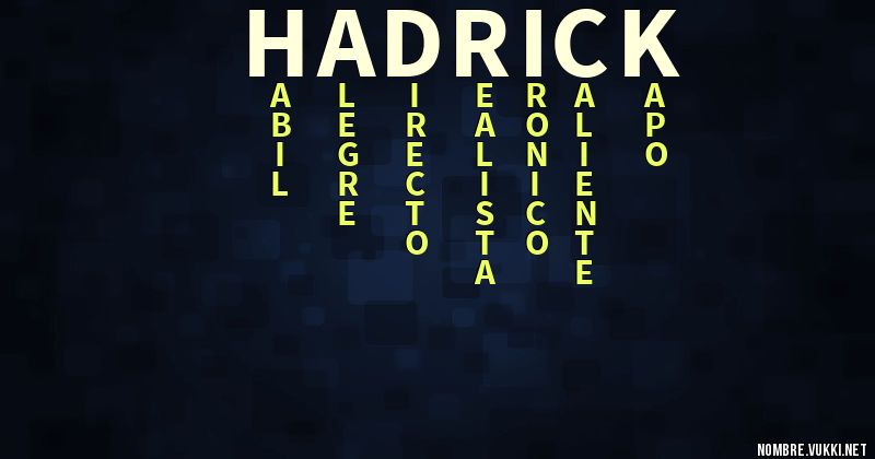 Qué significa hadrick