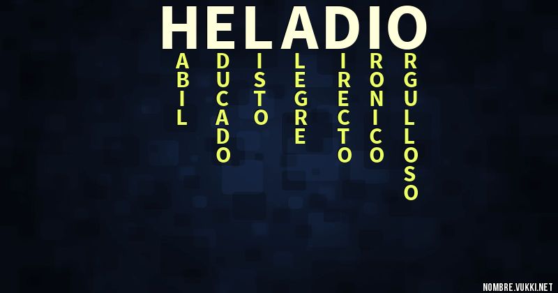 Qué significa heladio
