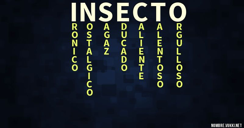 Qué significa insecto