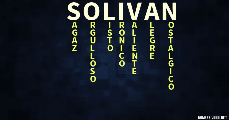 Qué significa solivan