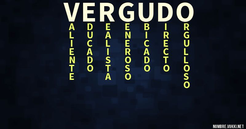 Qué significa vergudo