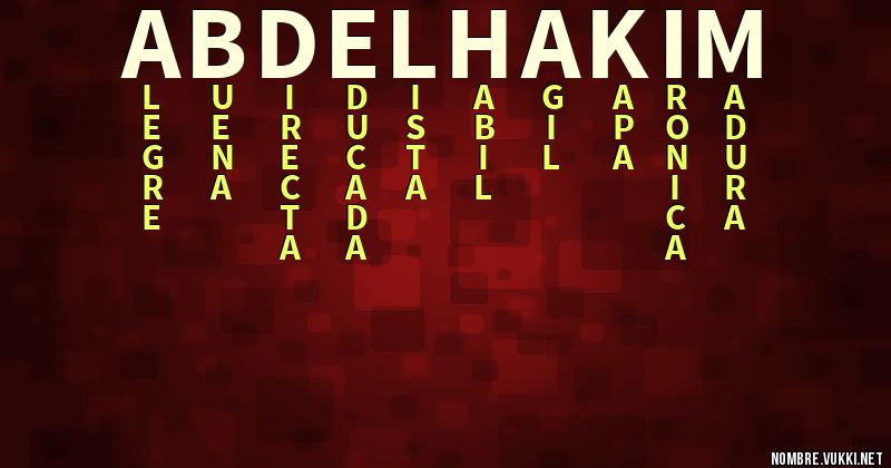 Qué significa abdelhakim