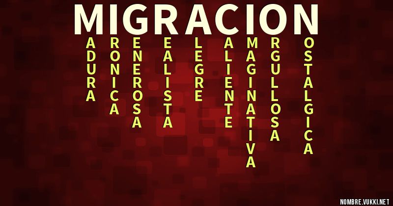 Qué significa migracion