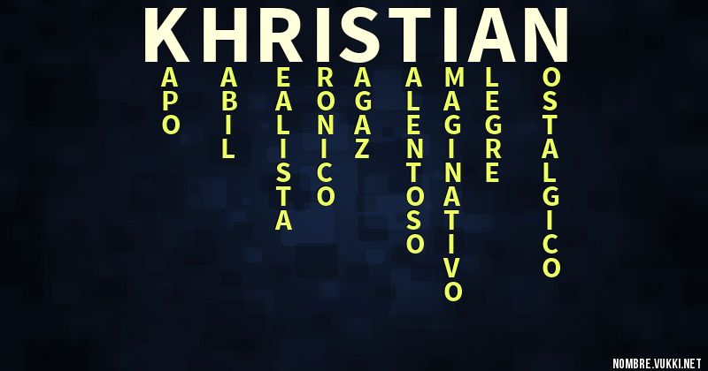 Qué significa khristian