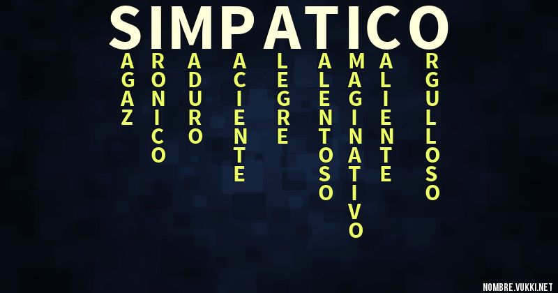 Qué significa simpatico