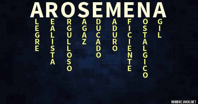Qué significa arosemena