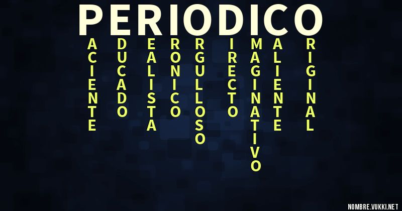 Qué significa periódico