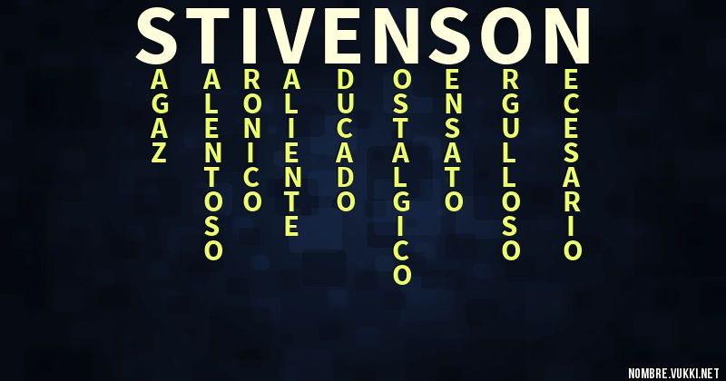 Qué significa stivenson