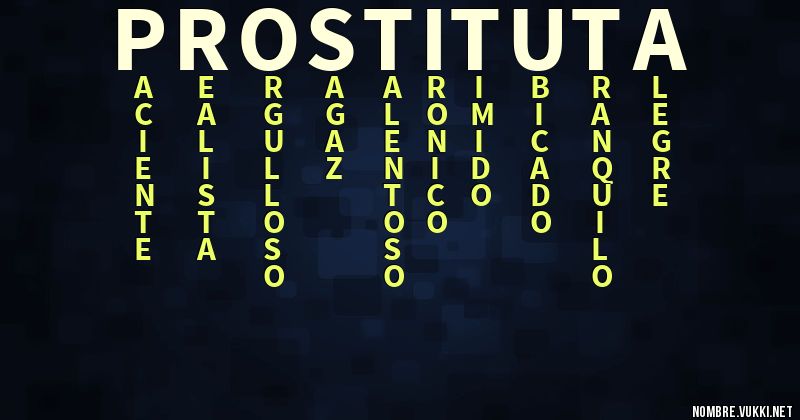 Qué significa prostituta