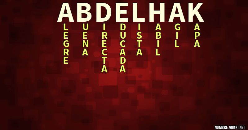 Qué significa abdelhak