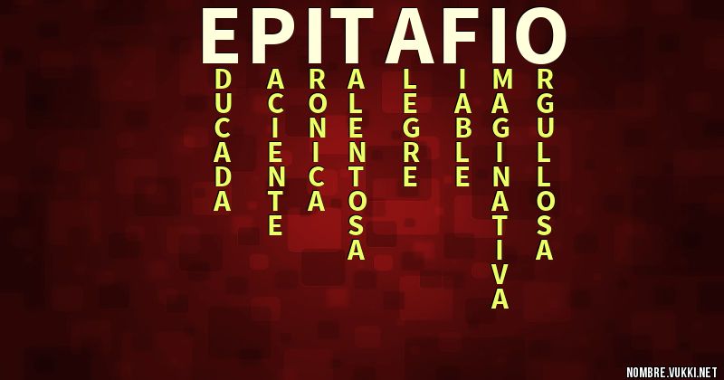 Qué significa epitafio
