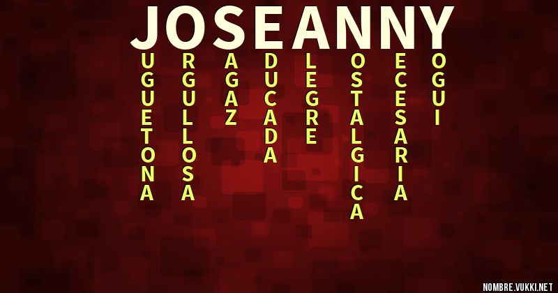 Qué significa joseanny