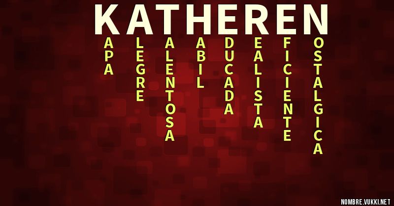 Qué significa katheren