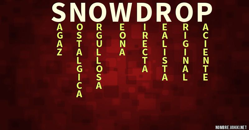 Qué significa snowdrop