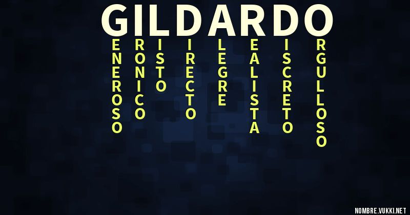 Qué significa gildardo