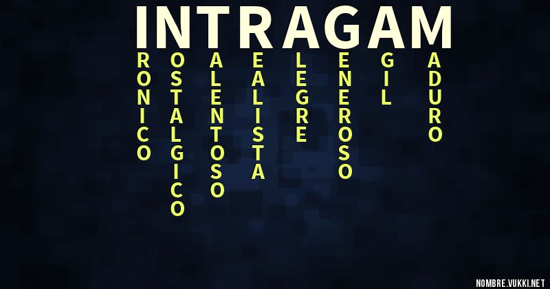 Qué significa intragam