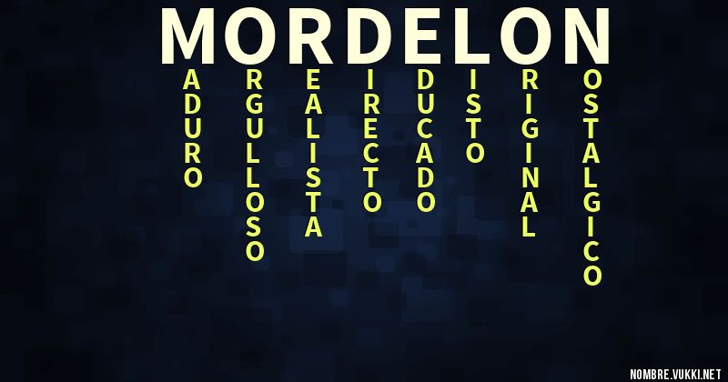 Qué significa mordelon