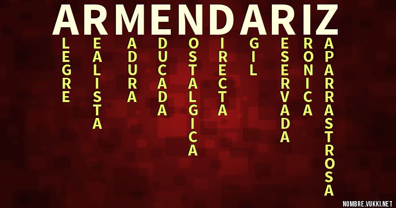 Qué significa armendariz