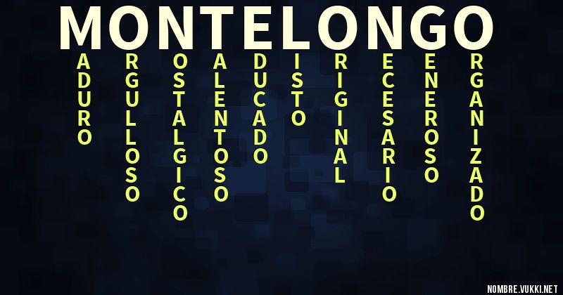 Qué significa montelongo
