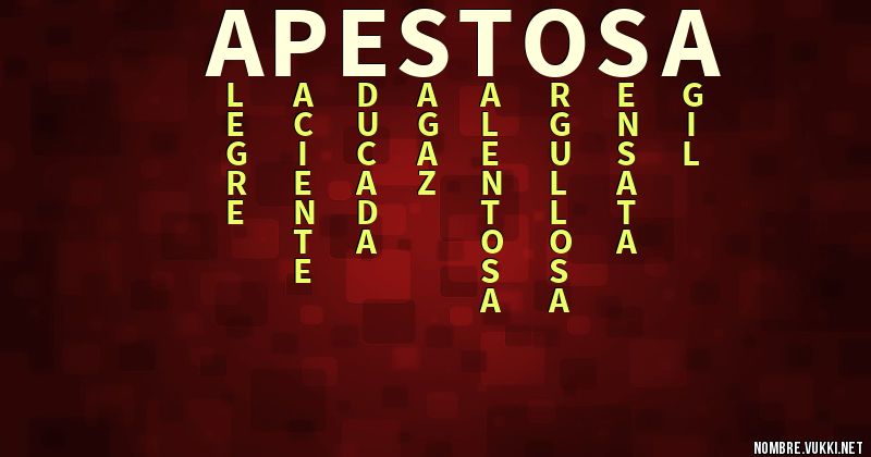 Qué significa apestosa
