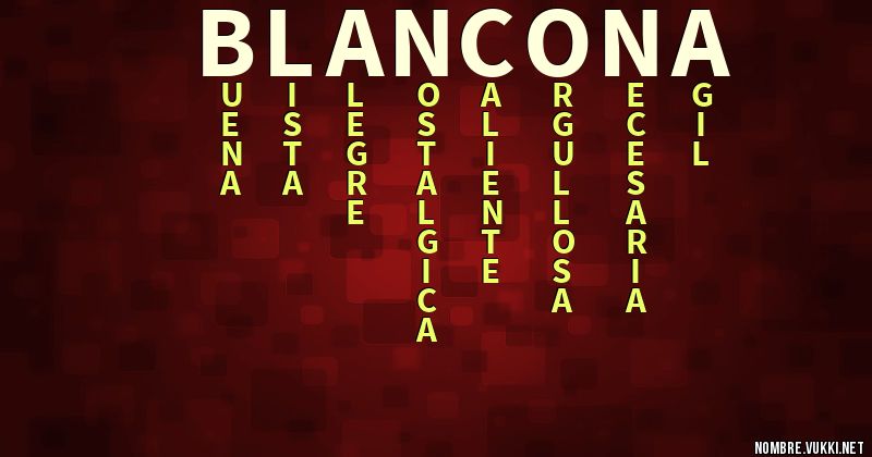 Qué significa blancona