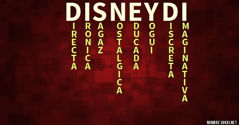 Qué significa disneydi